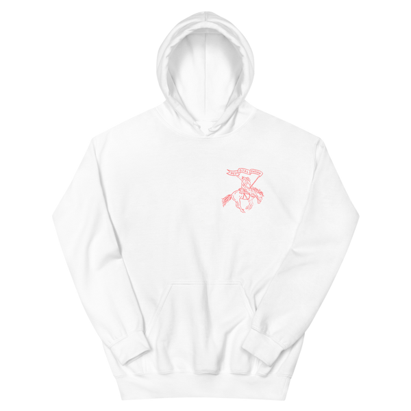 White & Pink Hey Girl Nation Hoodie - Anne Wilson Official Store